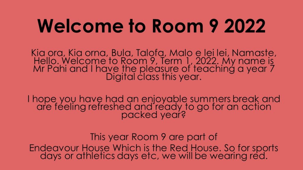 Room 9 Devon Intermediate School