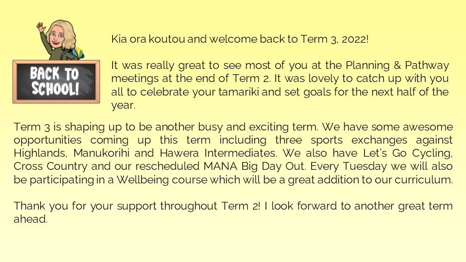 Room 14 Devon Intermediate School