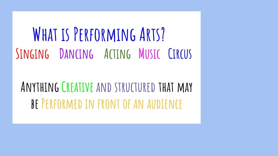 Performing Arts